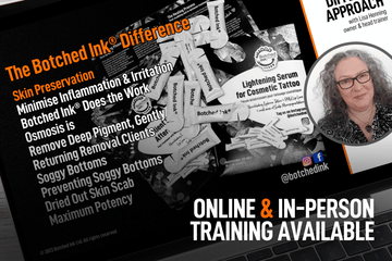 Botched Ink® Saline Tattoo Removal for Microblading, Eyebrows, Lips